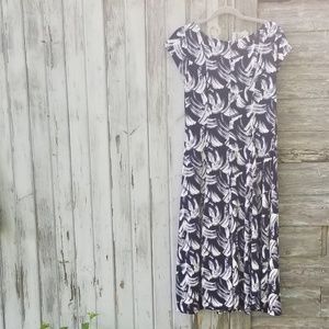 Christopher & Banks | Dresses | Navy Vintage Print Maxi Dress | Poshmark